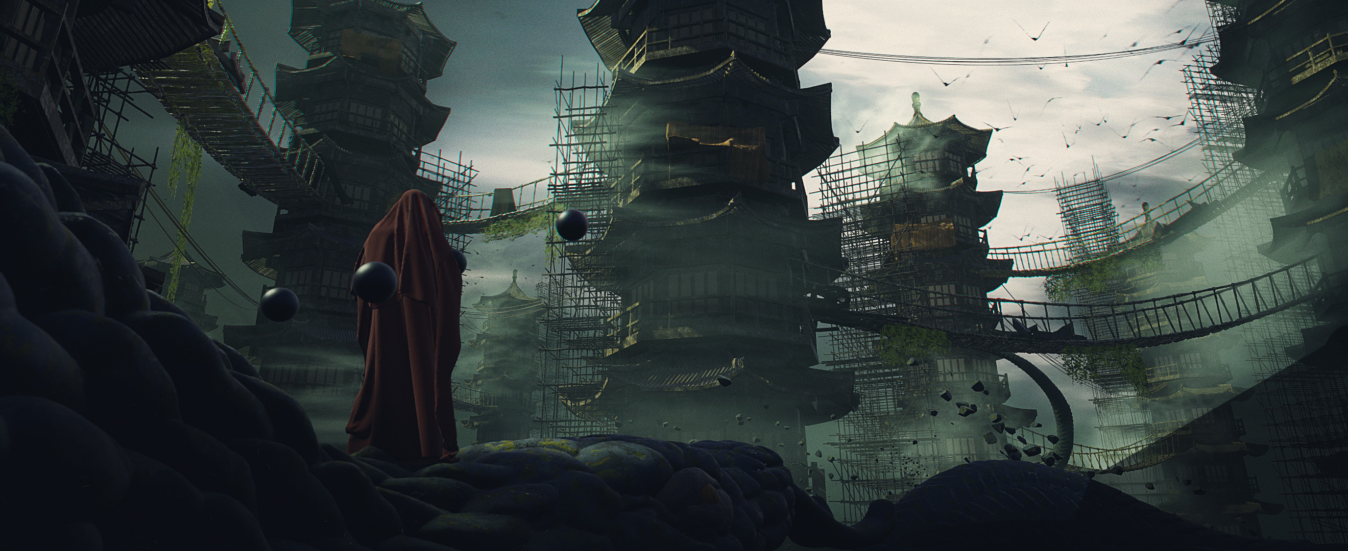 MOTZIFY-第四周-古风场景临摹练习 - 墨化MOTZIFY